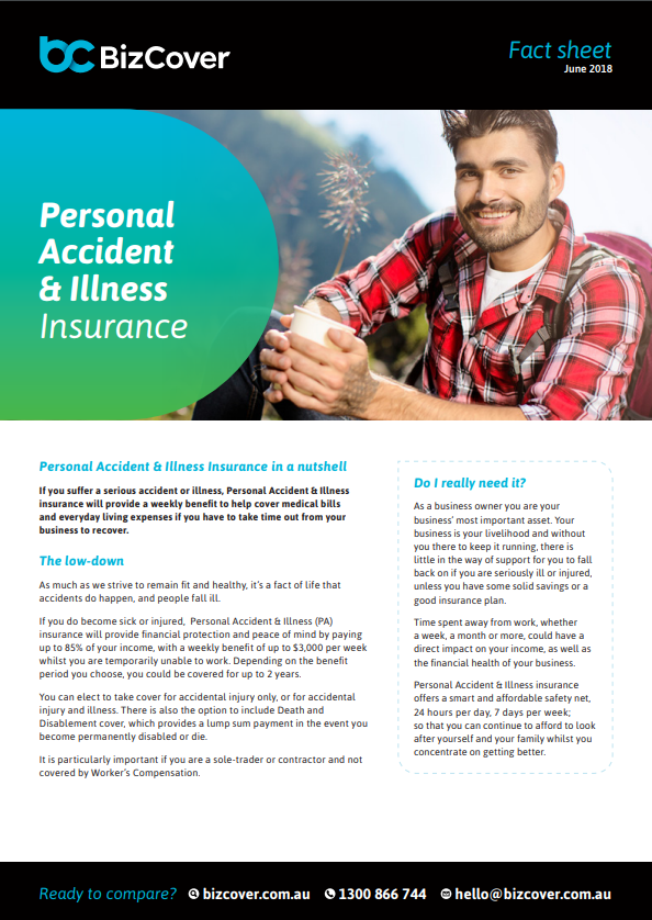 Personal Accident and Illness Insurance | BizCover