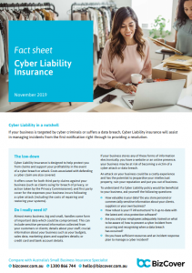 Cyber Liability Insurance | Cyber Security for Business | BizCover