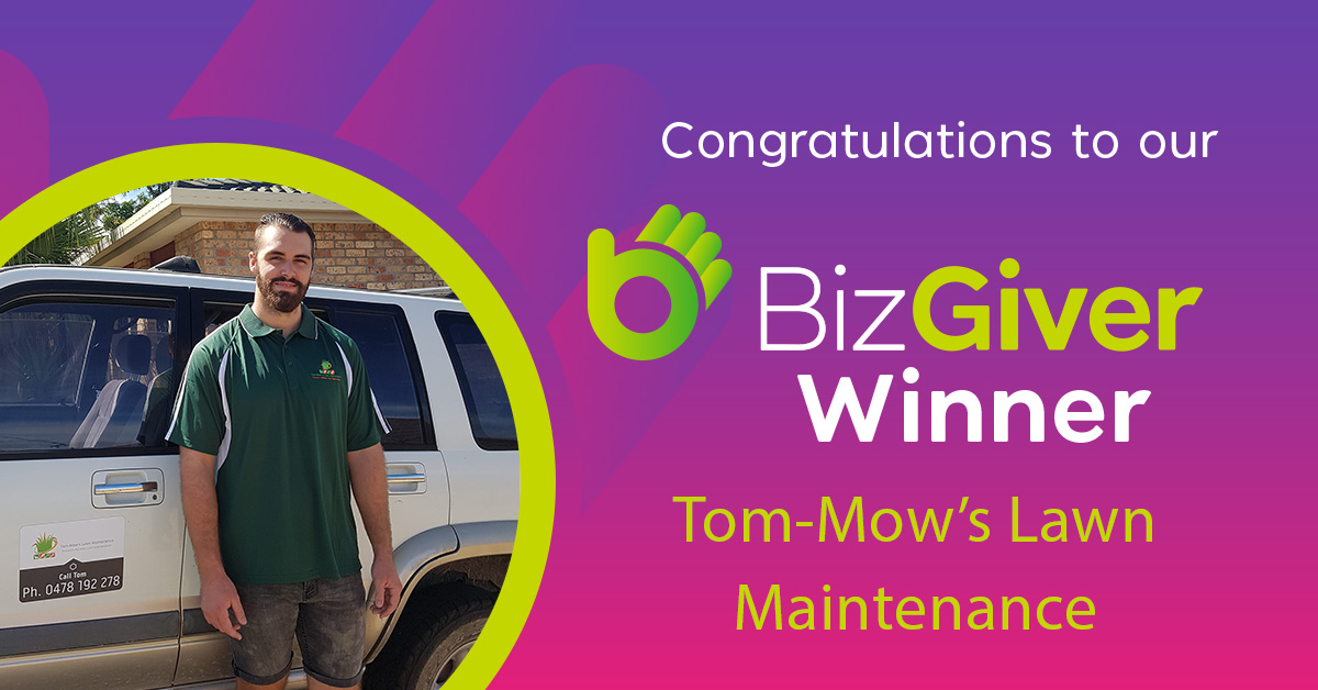 Tom-Mow's Lawn Maintenance Wins BizGiver Grant | BizCover